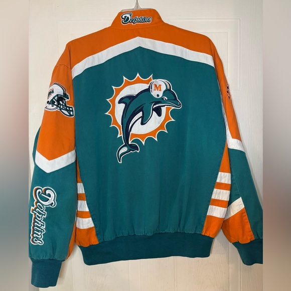 NFL | Jackets & Coats | Vintage Mens Miami Dolphins Varsity Jacket Nfl ...